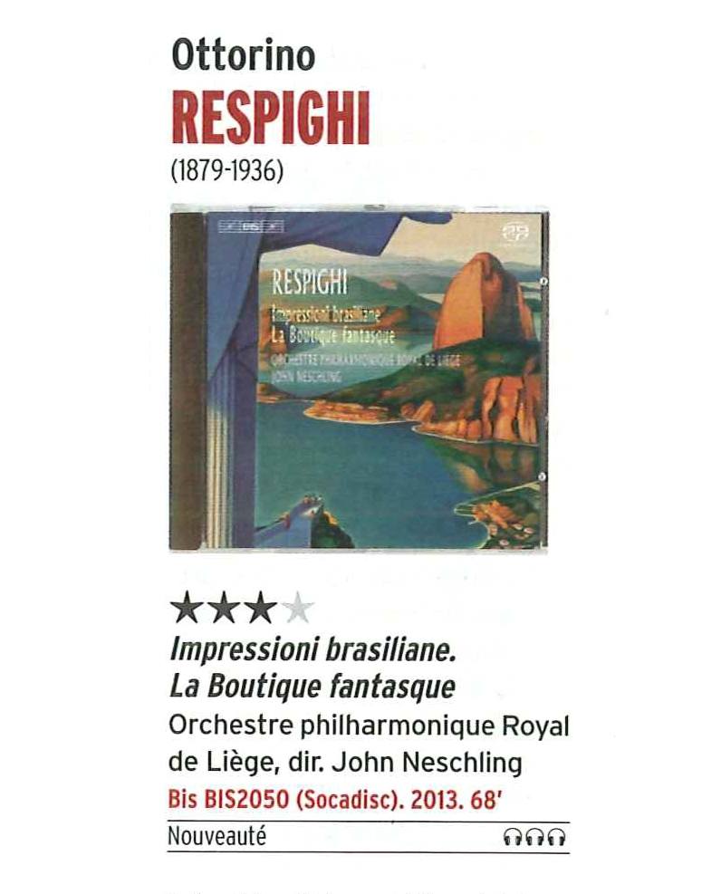 RESPIGHI : UNE LECTURE AFFÛTÉE | OPRL